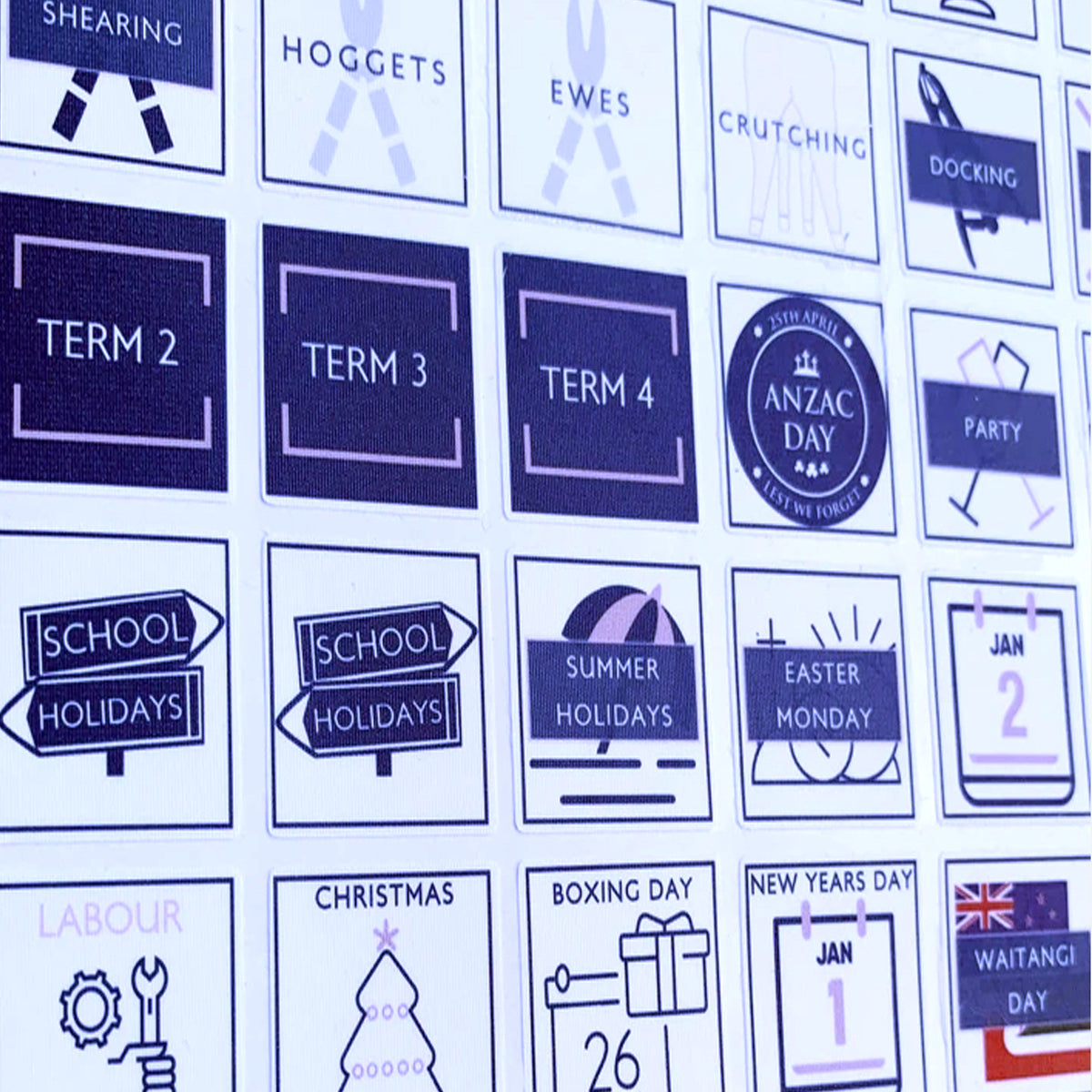 100+ Reusable Stickers for New Zealand Farm Planning – VizLink Visual Communication